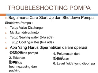 pembahasan jenis - jenis pompa pada jurusan teknik mekanik industri | PPT