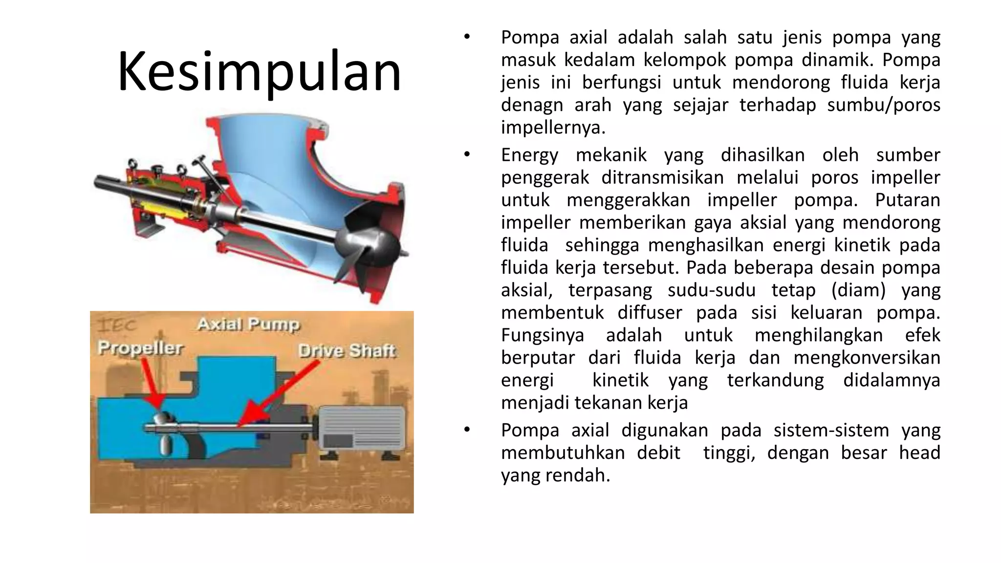 Pompa aksial (axial pump) 1 | PPTX