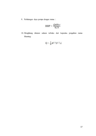 Pompa dan perhitungannya fix | DOCX