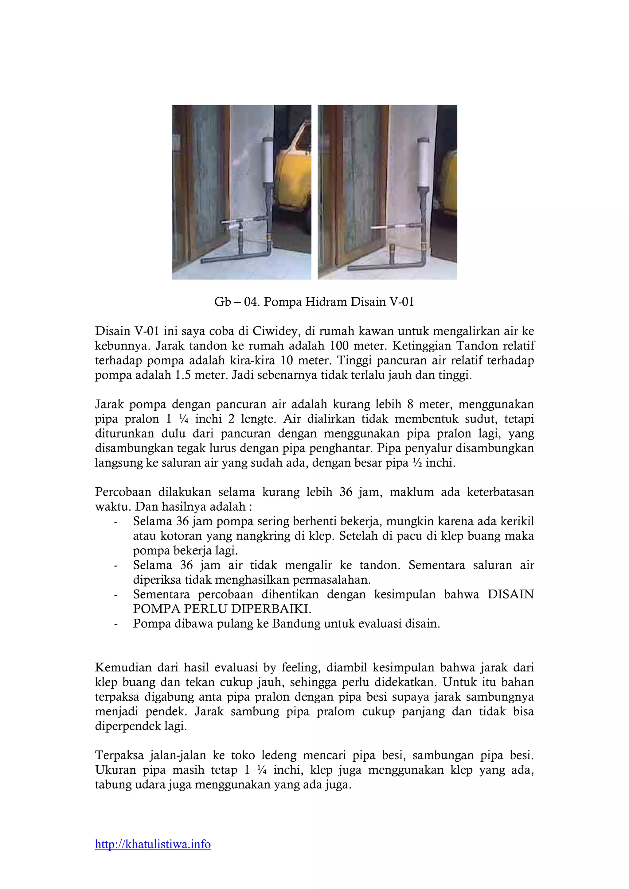 Hidram - Pompa Air tanpa Listrik & Minyak | PDF