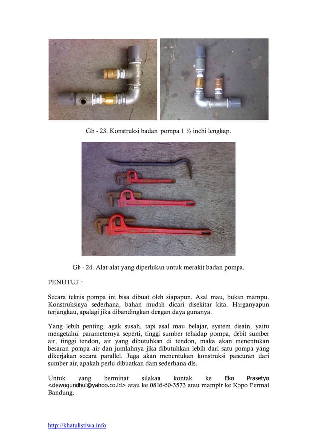 Hidram - Pompa Air tanpa Listrik & Minyak | PDF