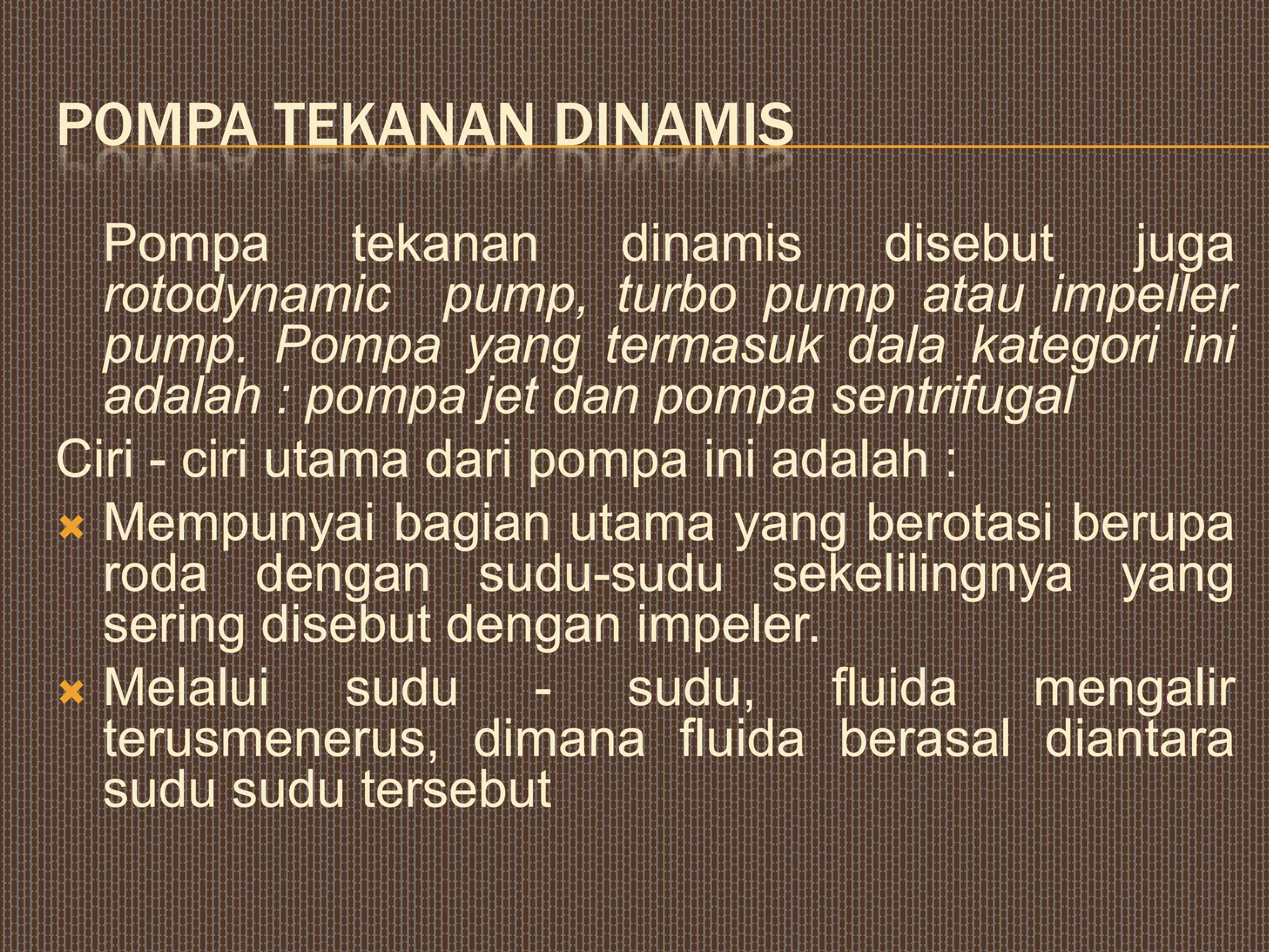 Pompa mesin fluida ajar | PPTX
