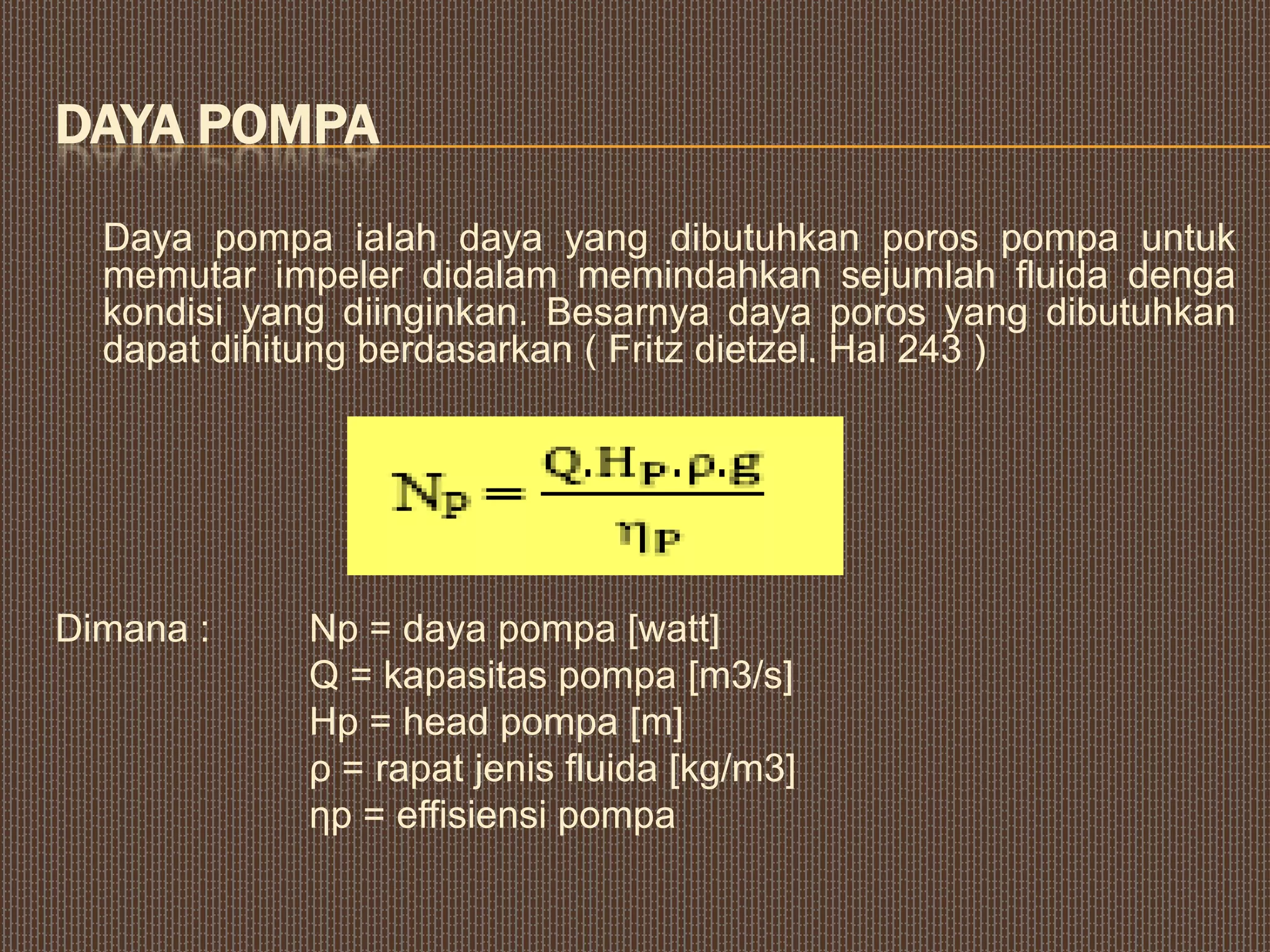 Pompa mesin fluida ajar | PPTX