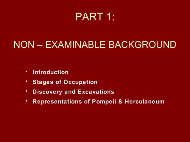 Pompeii Part 1: Background | PPT