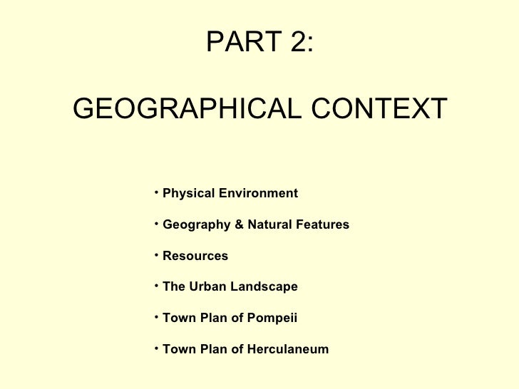 Pompeii Part 2: Geographical context
