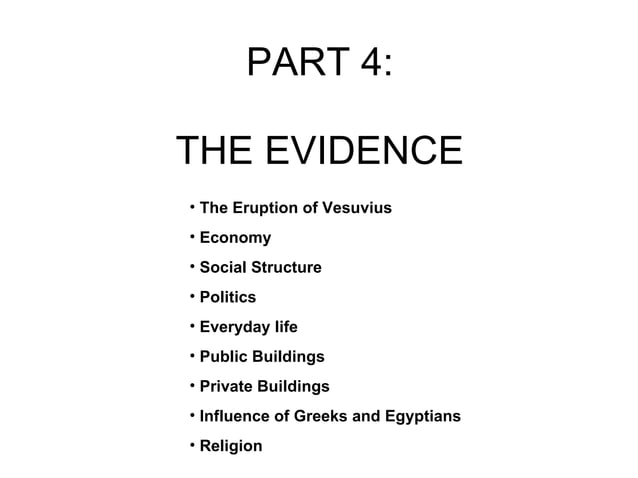 Pompeii Part 4: The Evidence | PPT