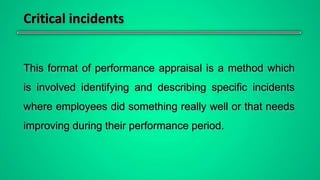 Principles of Management - Performance Appraisal methods | PPSX