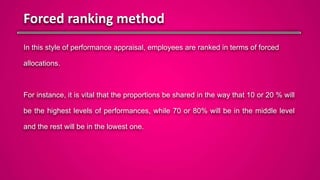 Principles of Management - Performance Appraisal methods | PPSX