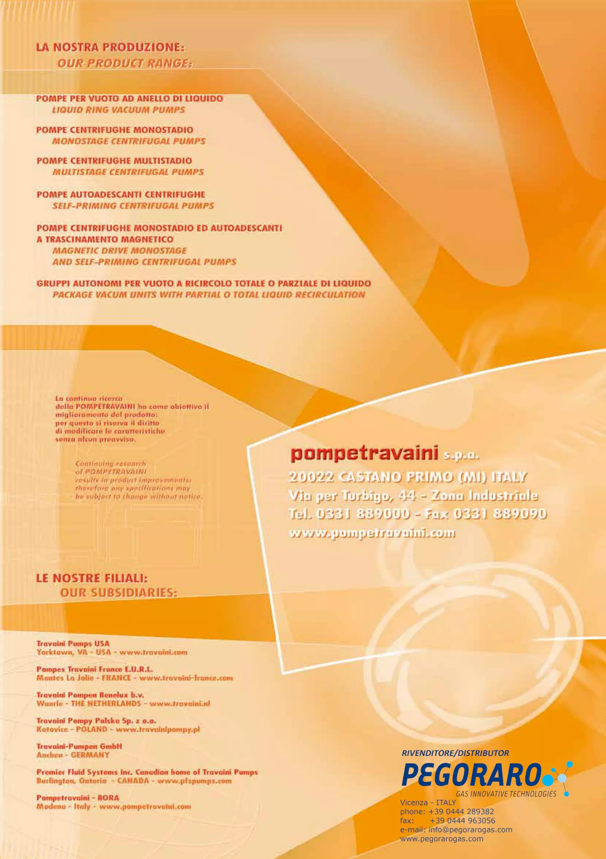 Pompe Travaini - Travaini pumps | PDF | Home Appliances | Home & Garden