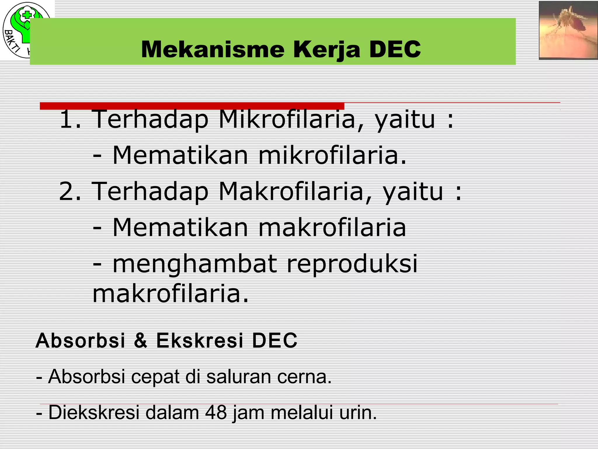 Pemberian Obat Massal Pencegahan (POMP) Filariasis | PPT