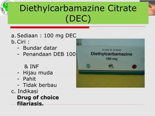 Pemberian Obat Massal Pencegahan (POMP) Filariasis | PPT