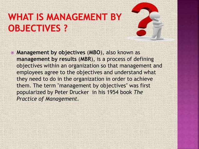 management by objective | PPTX