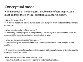 Manufacturing through system dynamic | PPT
