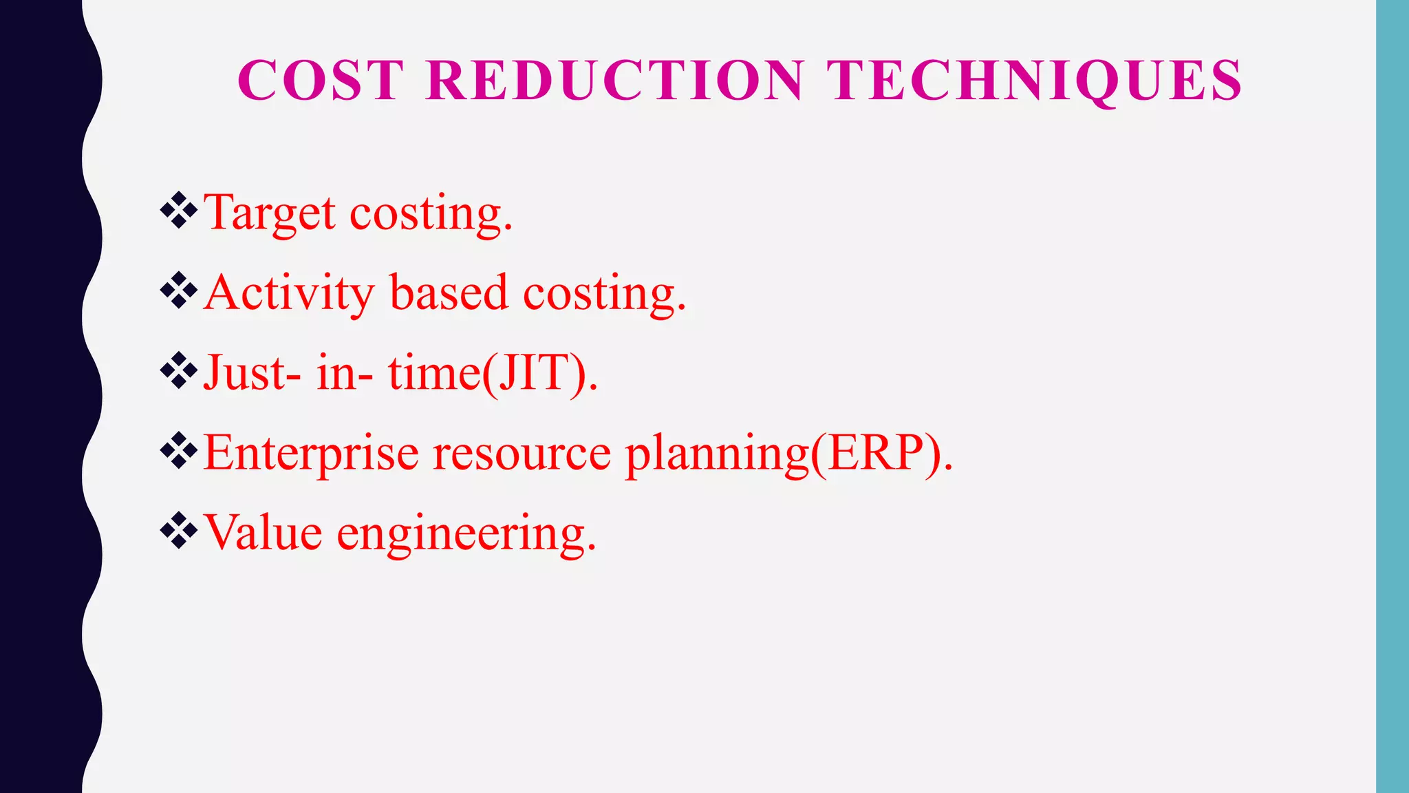A Presentation on Quality Improvement & Cost Reduction | PPTX