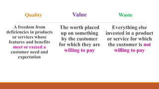A Presentation on Quality Improvement & Cost Reduction | PPTX