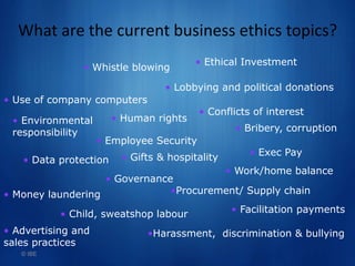 business ethics and social reponsibility | PPT