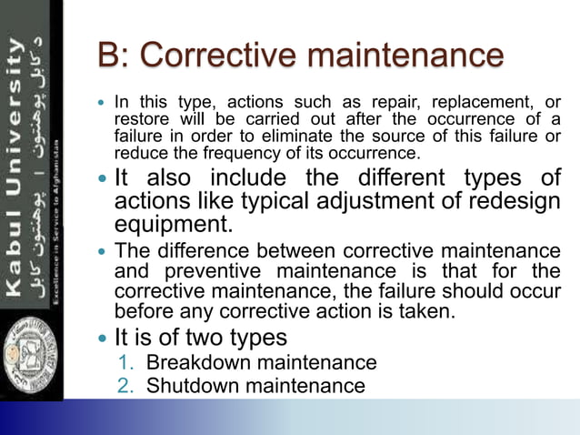Maintenance Management (presentation) | PPTX | Mechanical and ...