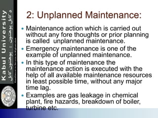 Maintenance Management (presentation) | PPTX