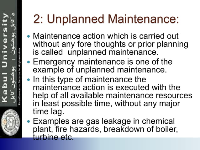 Maintenance Management (presentation) | PPTX | Mechanical and ...