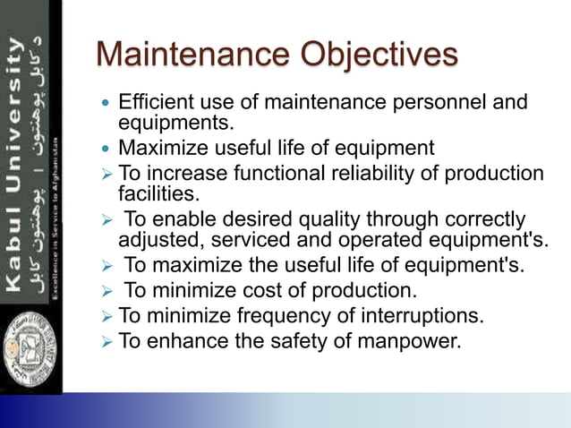 Maintenance Management (presentation) | PPTX | Mechanical and ...