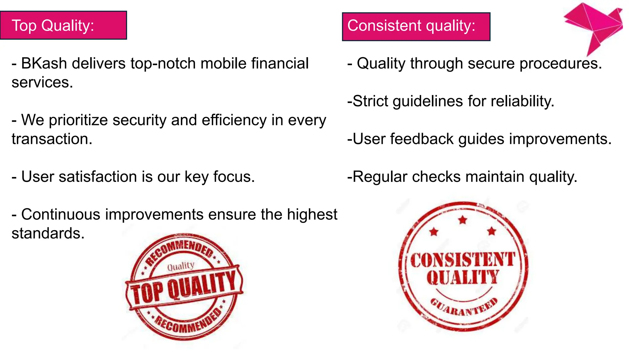 Competitive priorities and capabilities of BKASH | PPT