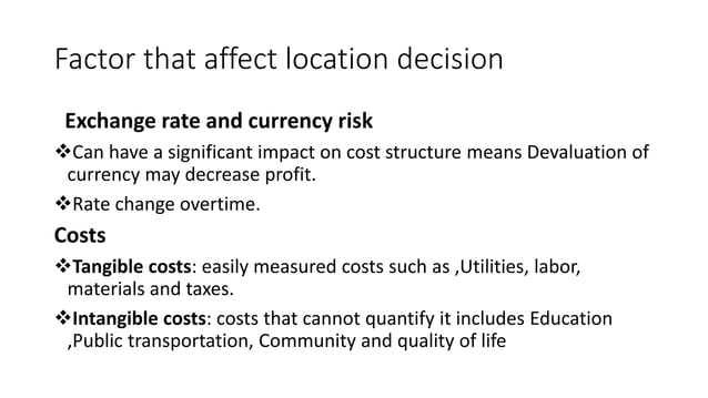 Factor affecting business location decisions | PPTX