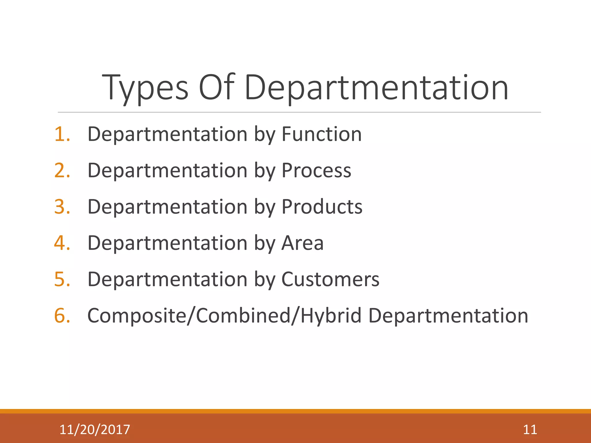 Departmentation | PPTX
