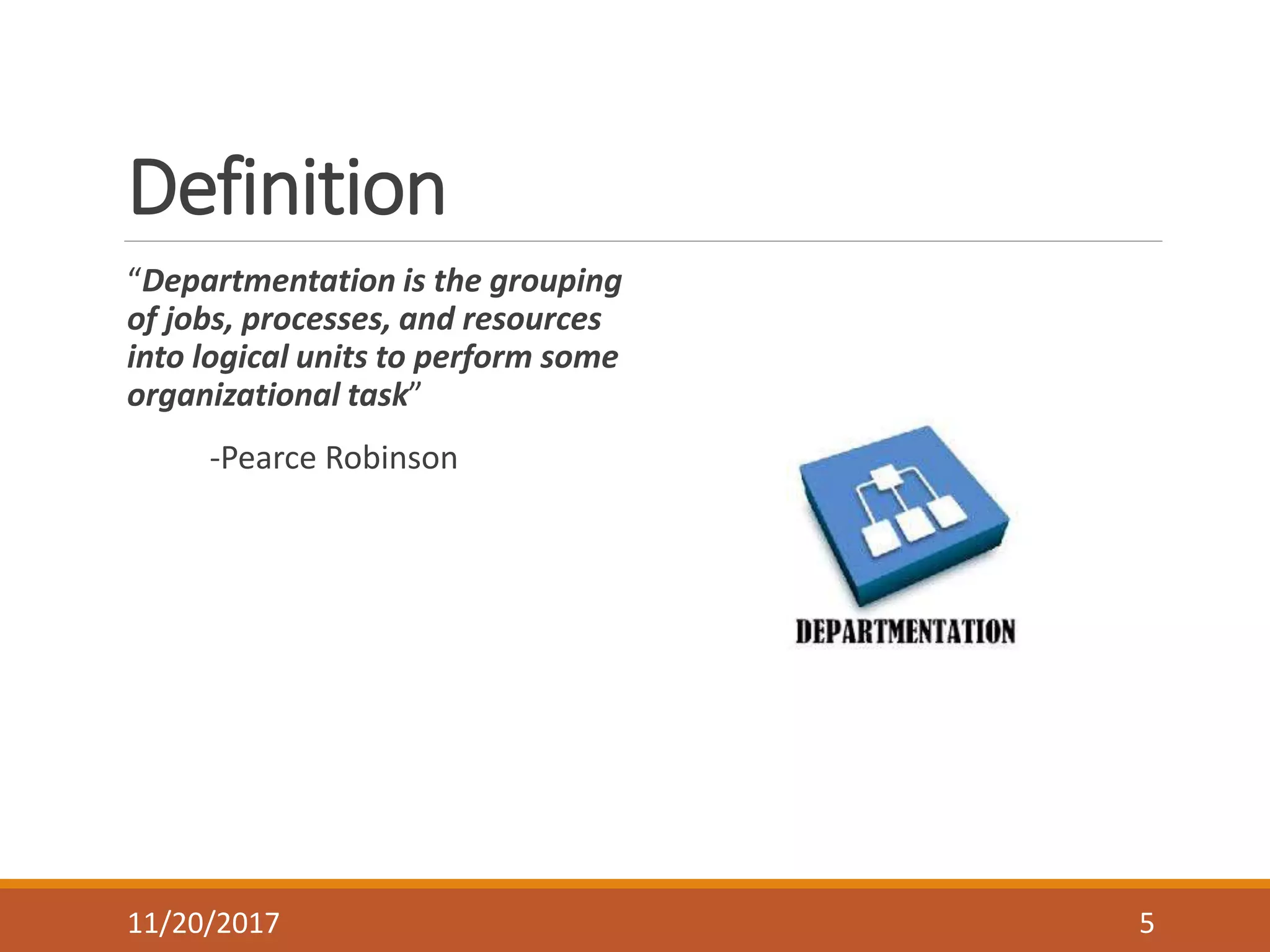 Departmentation | PPTX