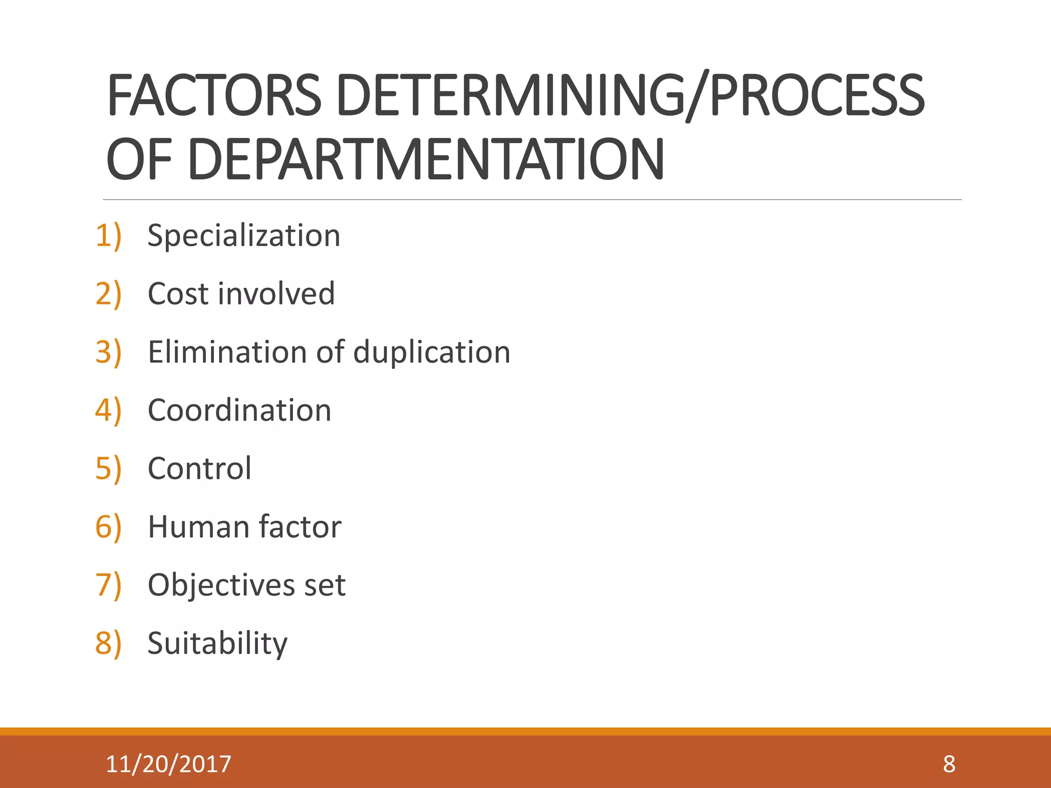 Departmentation | PPTX