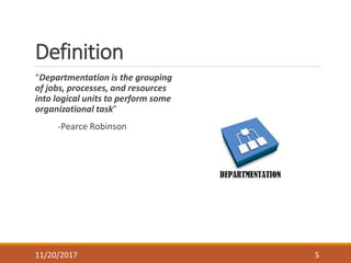 Departmentation | PPTX