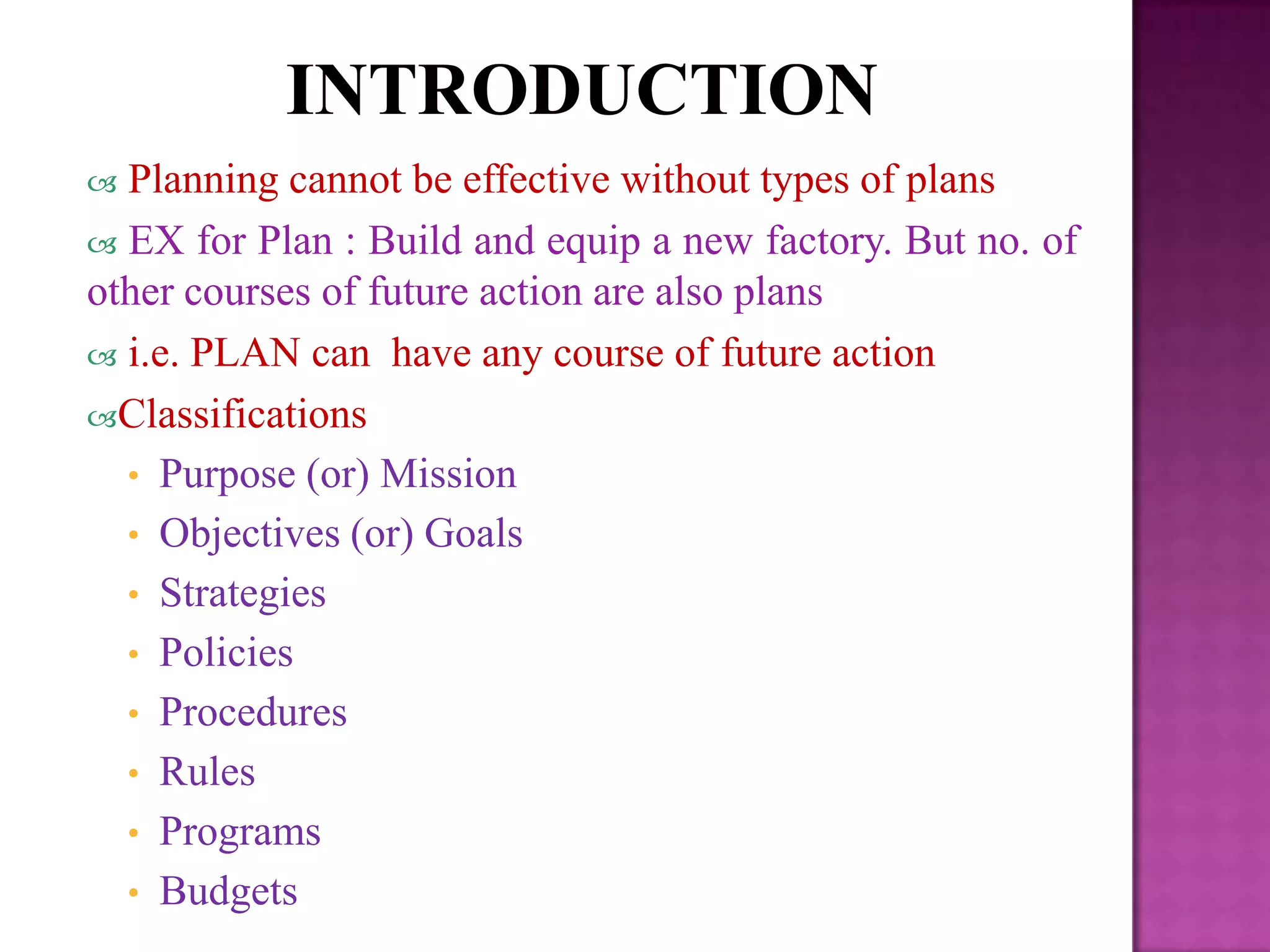 Types of plans | PPT