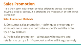 POM_Q2 Module 10: Promotion and Different Promotional Tools | PPTX