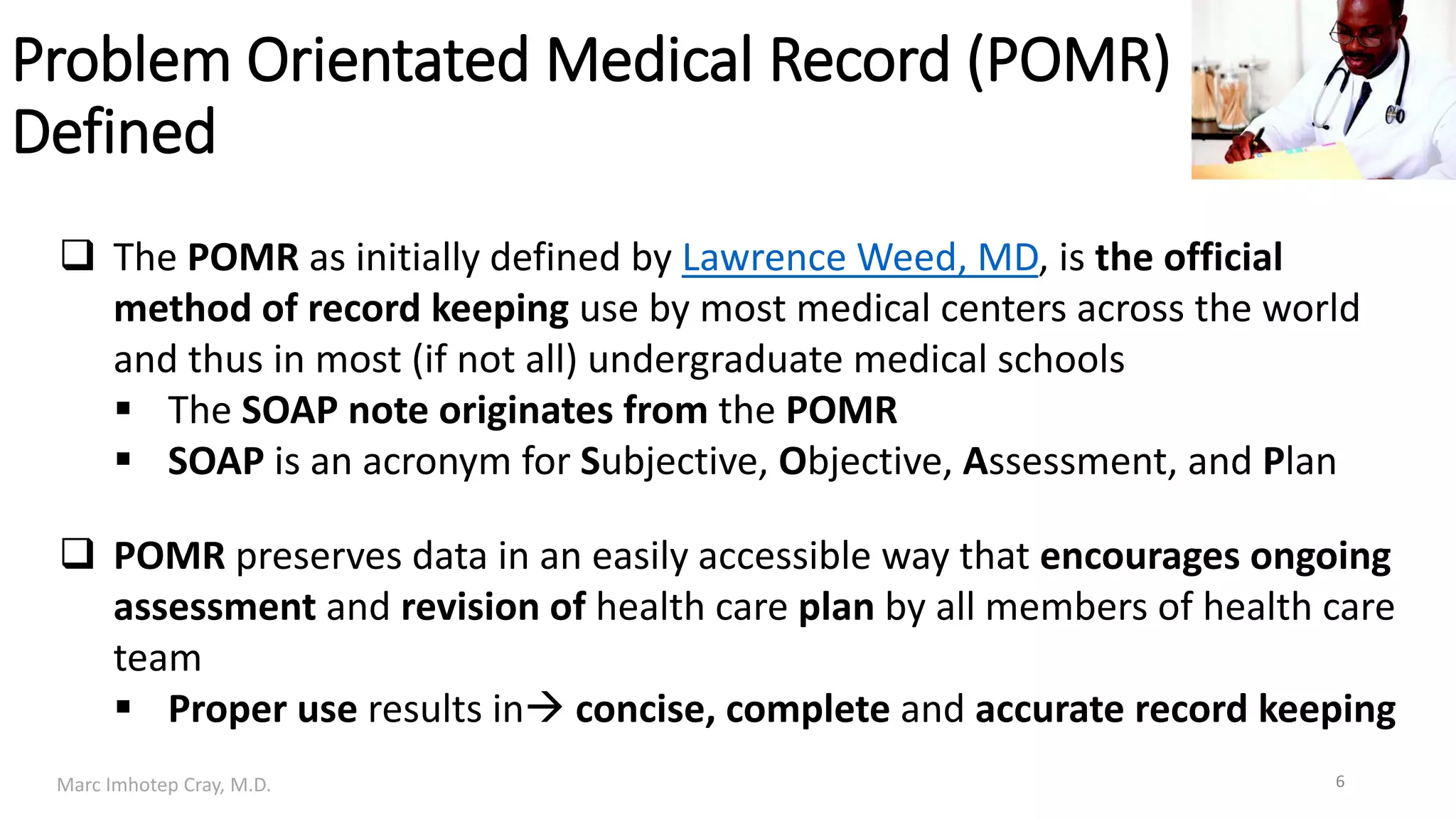POMR and SOAP Notes | PDF