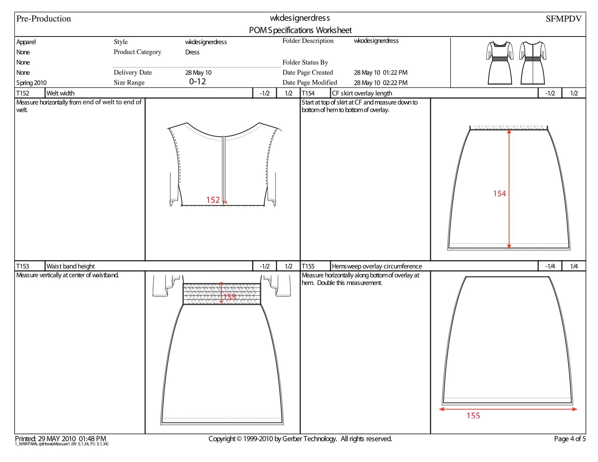 Sample tech pack | PDF