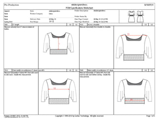 Sample tech pack | PDF