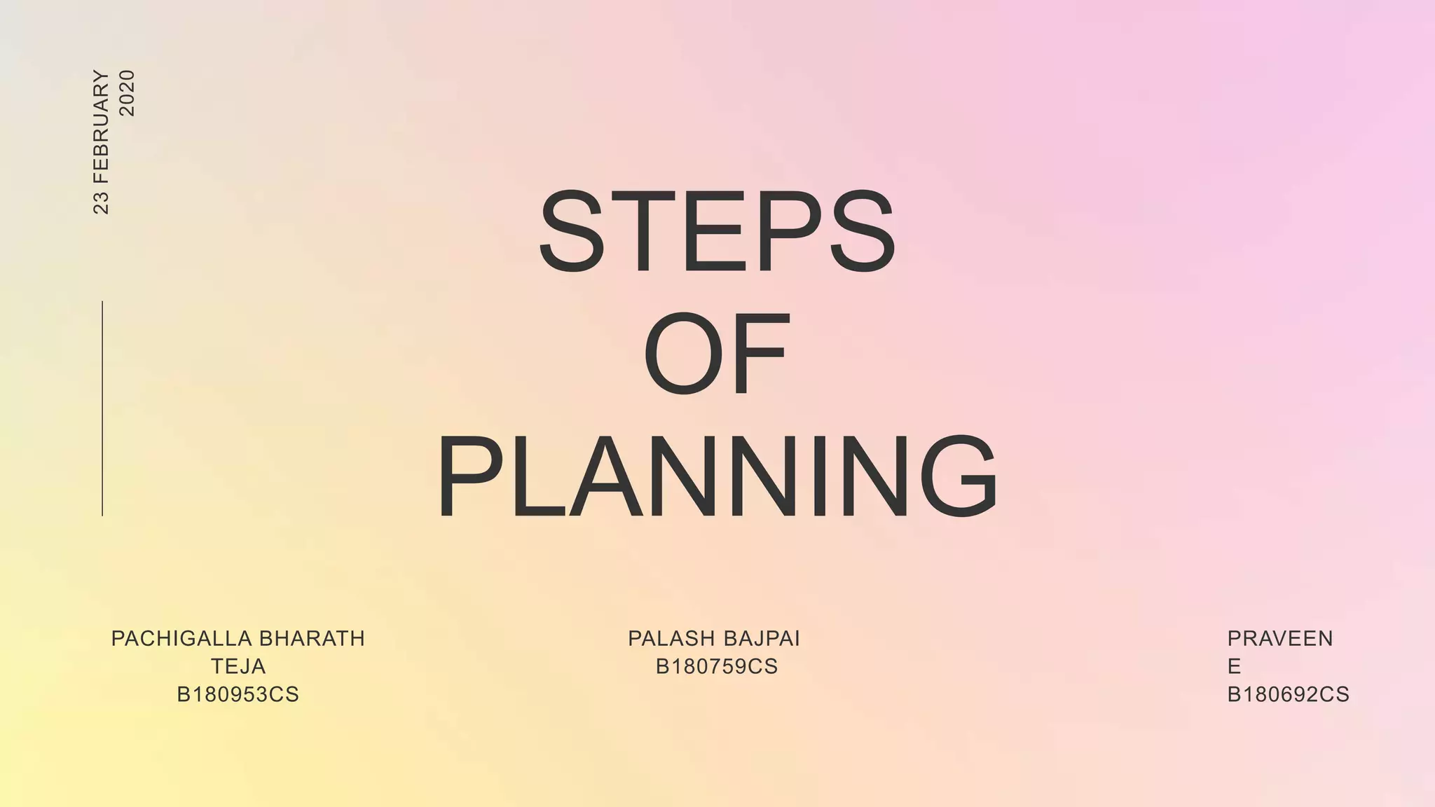 Steps of Planing | PPT