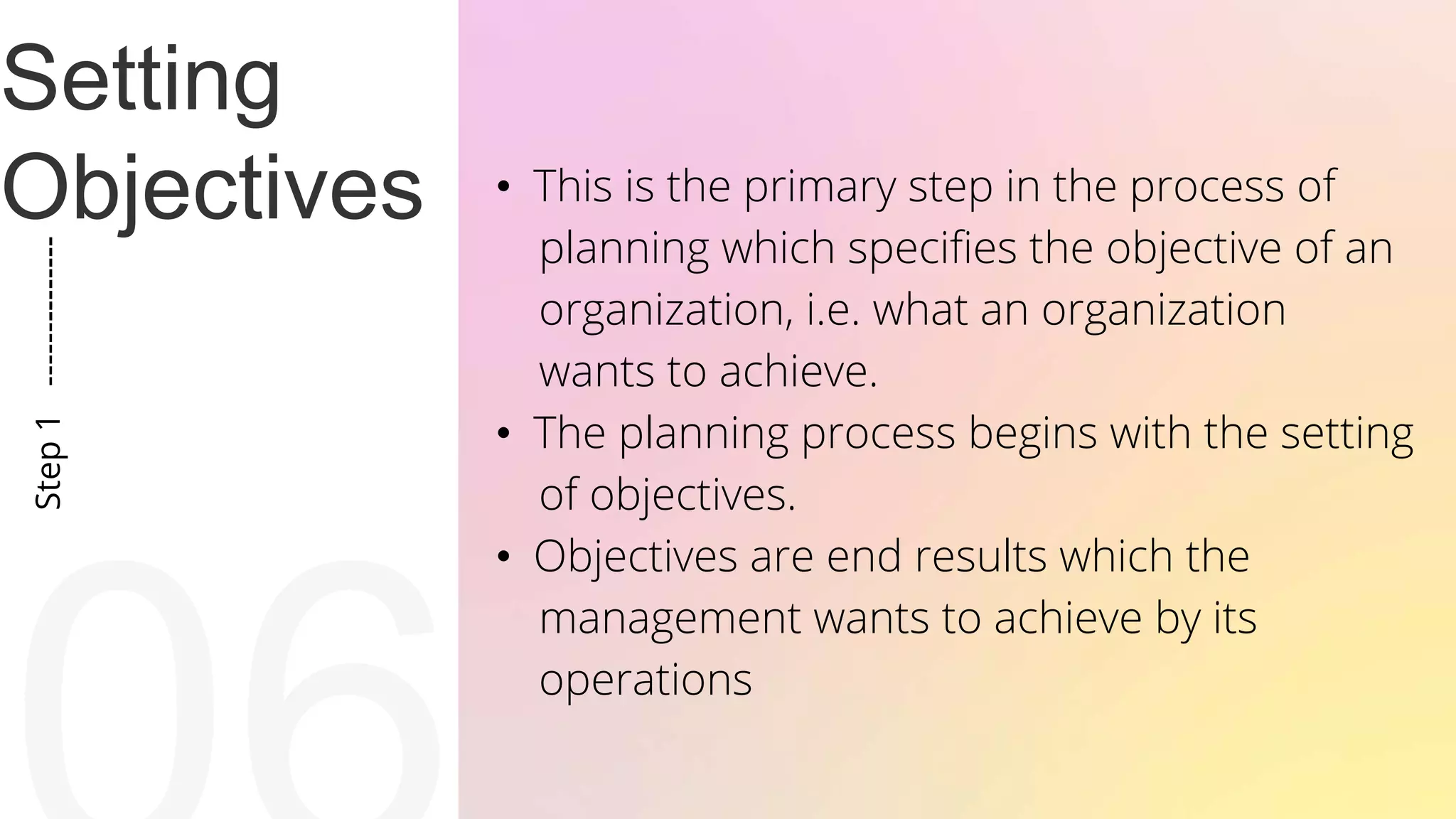 Steps of Planing | PPTX