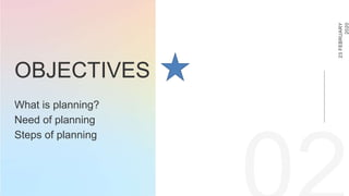 Steps of Planing | PPTX