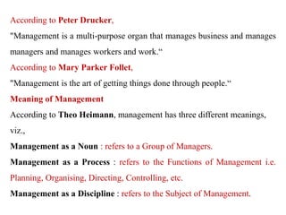 Principles Of Management Unit 1 | PPTX