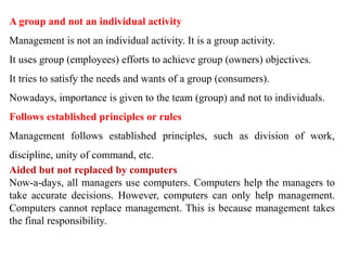 Principles Of Management Unit 1 | PPTX