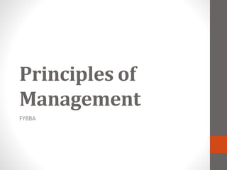 Principles of Management | PPT