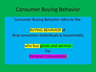 Principles of Marketing- Consumer Behavior, Segmentation, Targeting and ...