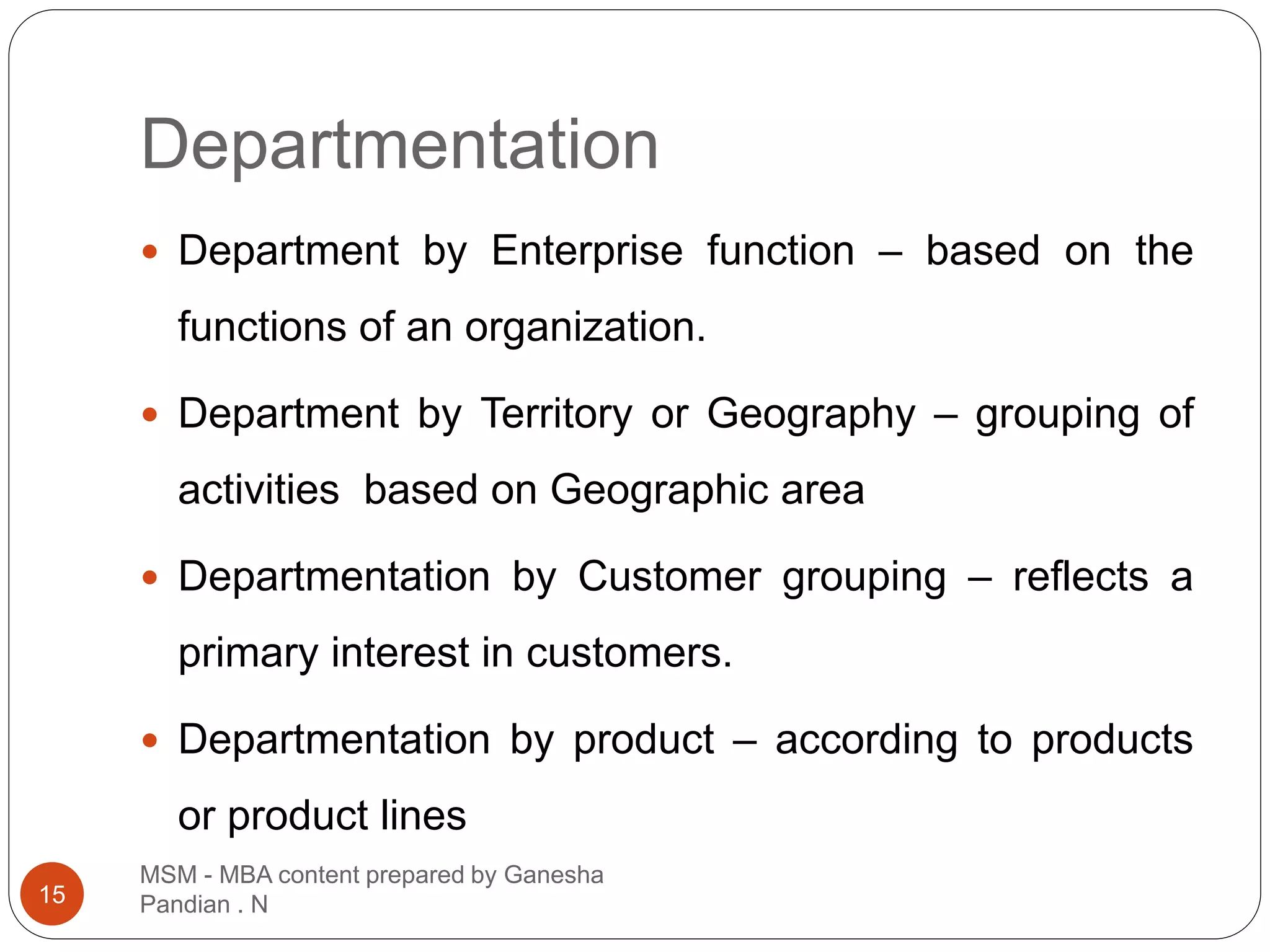 Principles of Management unit 3 organizing | PPTX