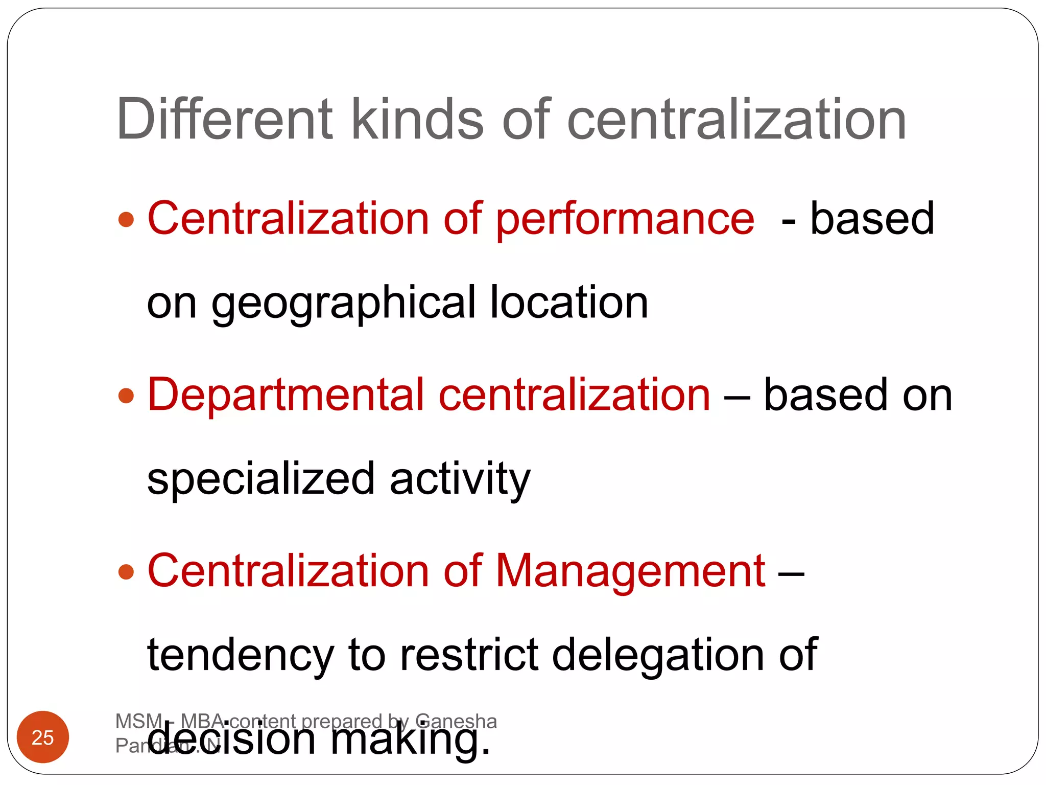 Principles of Management unit 3 organizing | PPTX