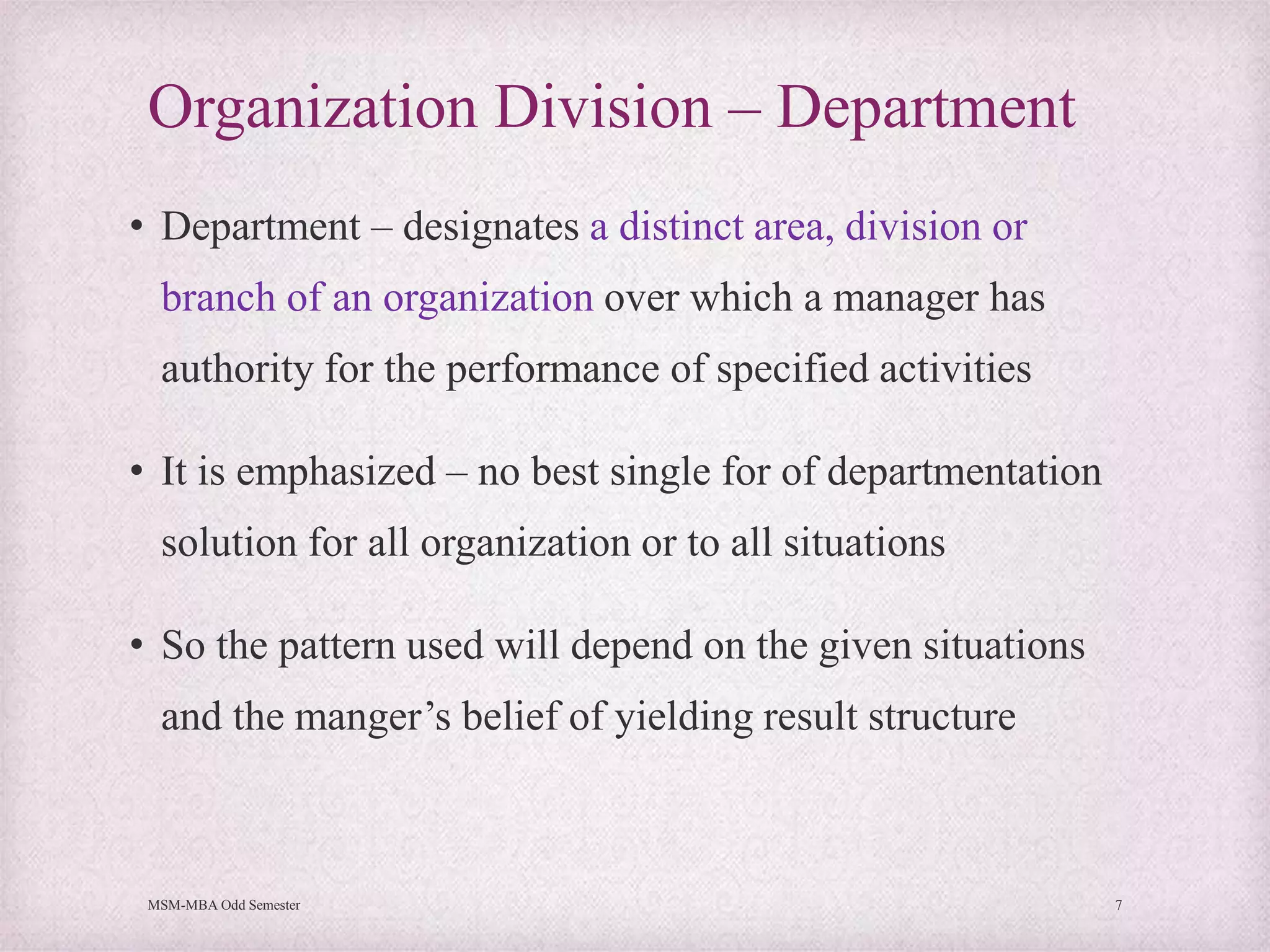 Principles of Management unit 3 organizing | PPTX