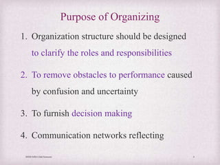 Principles of Management unit 3 organizing | PPTX