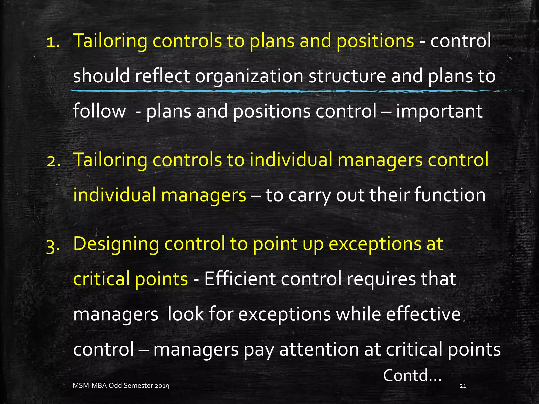 Principles of Management Unit 5: Controlling | PPTX