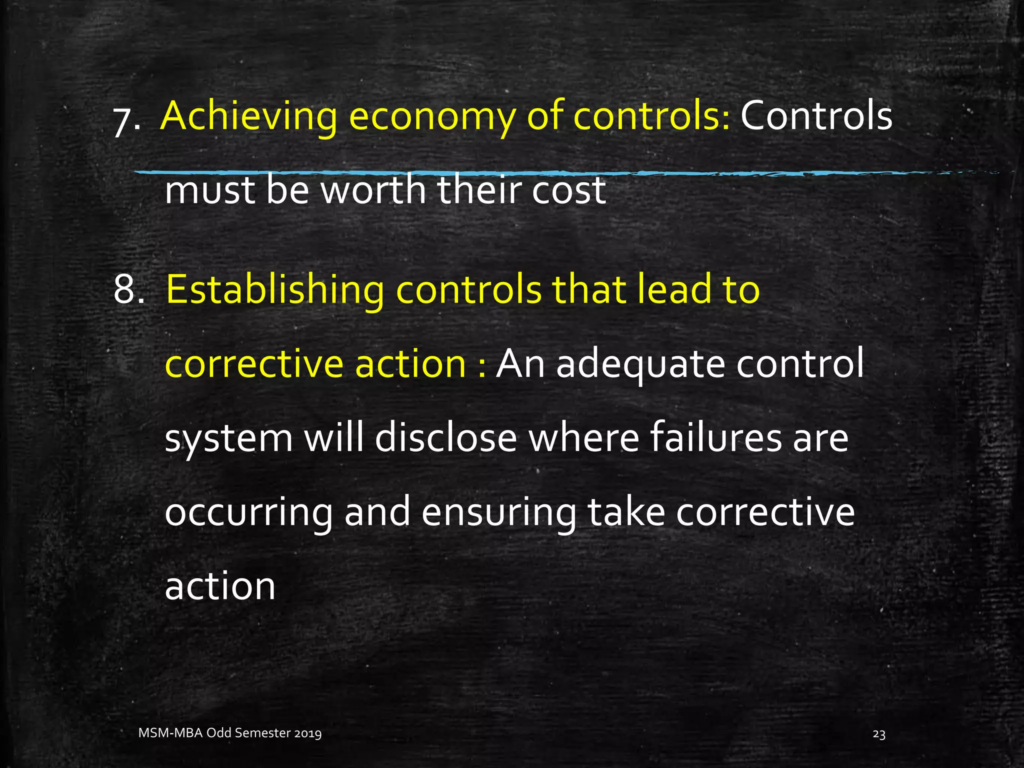 Principles of Management Unit 5: Controlling | PPTX