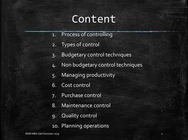 Principles of Management Unit 5: Controlling | PPTX | Business ...
