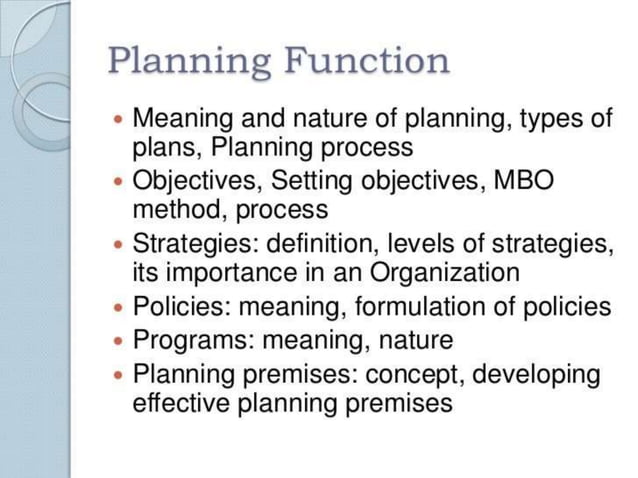 POM_UNIT_II_PLANNING.pptx | Free Download